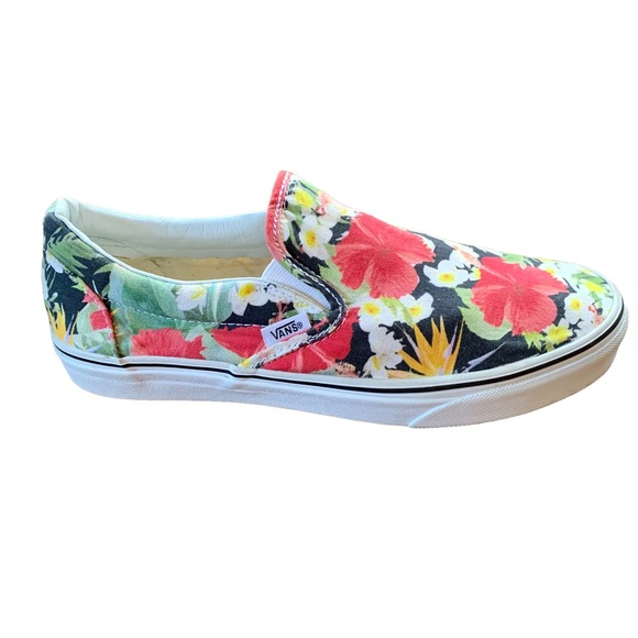 Vans | Shoes | Vans Aloha Floral Hawaiian Tropical Floral Hibiscus ...